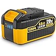 TECCPO 20V MAX 4.0 Ah Lithium Ion Large Capacity Battery-Pack ...