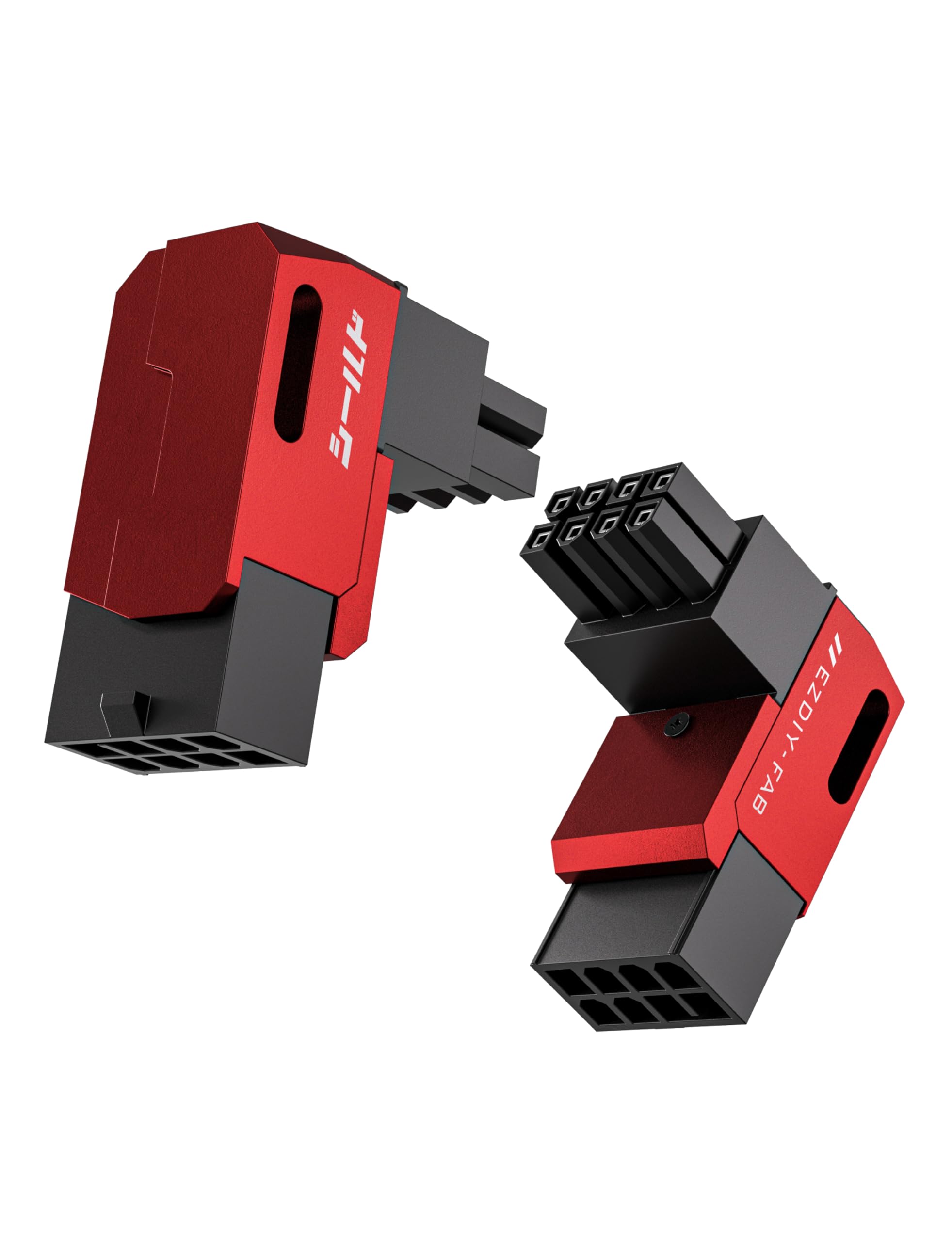 EZDIY-FAB Shield Series 8-Pin PCIe GPU Power Adapter,90-Degree Angled ...