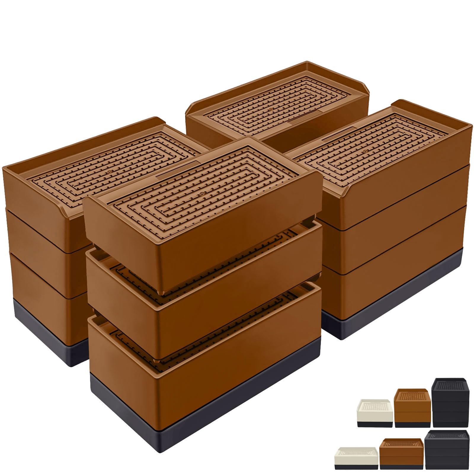 ANNKUT Furniture Risers 4 Inch, Heavy Duty Furniture Elevator in ...