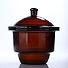 Deschem 150mm,Brown Glass Desiccator Jar,Amber Dessicator Dryer,Lab ...