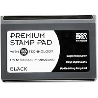 Amazon.com : 2000 PLUS Stamp Pad, Premium Gel Stamp Pad for Red Ink ...