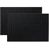 Amazon.com: Jucoan 2 Pack Bar Mat for Countertop,12" x 6" Rubber Bar ...