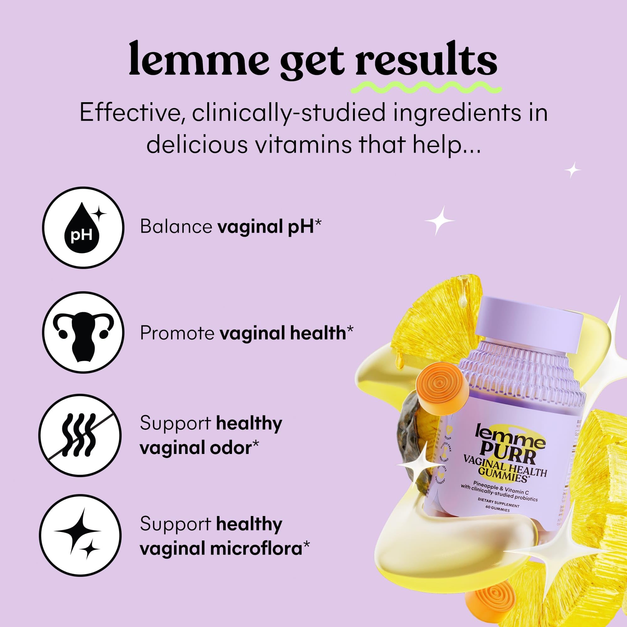 Mua Lemme Purr Vaginal Probiotic Gummies for Women - Balanced pH ...