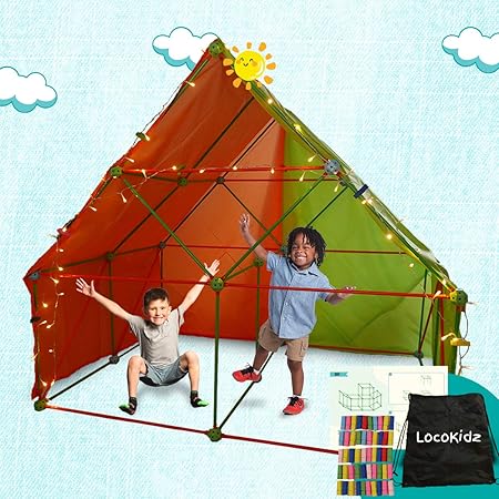 Fort Building Kit for Kids | Build Indoor Blanket Forts with The ...