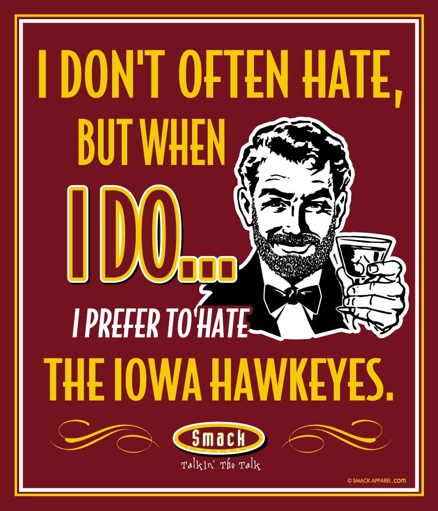 Amazon.com : Smack Apparel Iowa State Football Fans. I Prefer to Hate ...