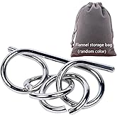 Amazon.com: AIWAN LEZHI IQ Toys, Metal IQ Puzzle Set of 24, IQ Test ...