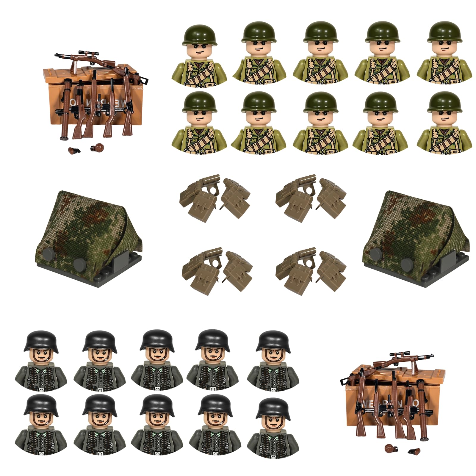 Mua WW2 68 Pieces War 2 Building Block Toy Military Set - American ...