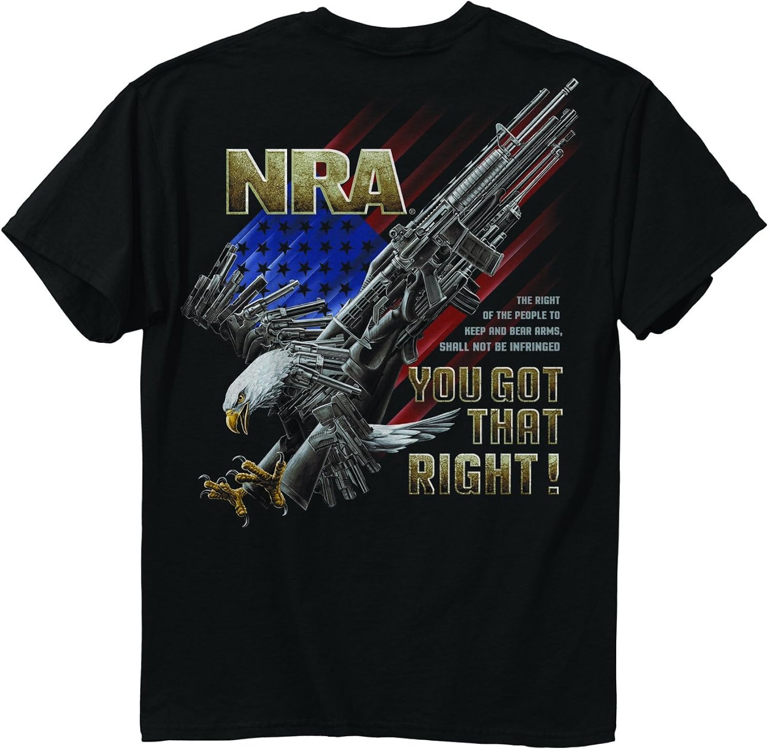 Buck Wear Herren T-Shirt NRA-You Got That Right, Herren, schwarz ...