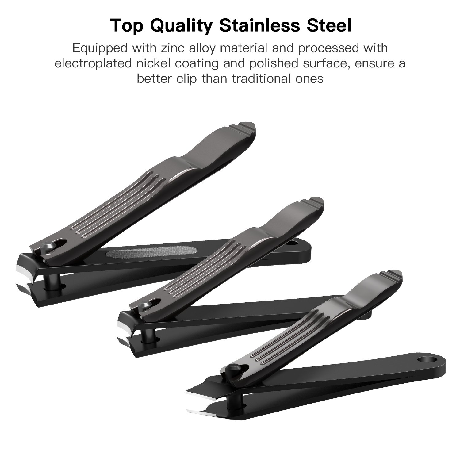 BESTOPE Nail Clippers, professional Stainless Steel Fingernail ...