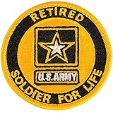 Amazon.com: Soldier for Life Retired AGSU Full Color Patch (Military ...