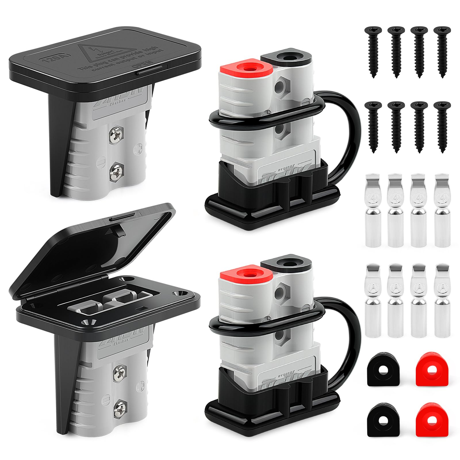 Zhushan 4 Sets 120A Battery Quick Disconnect Connectors with Flush ...