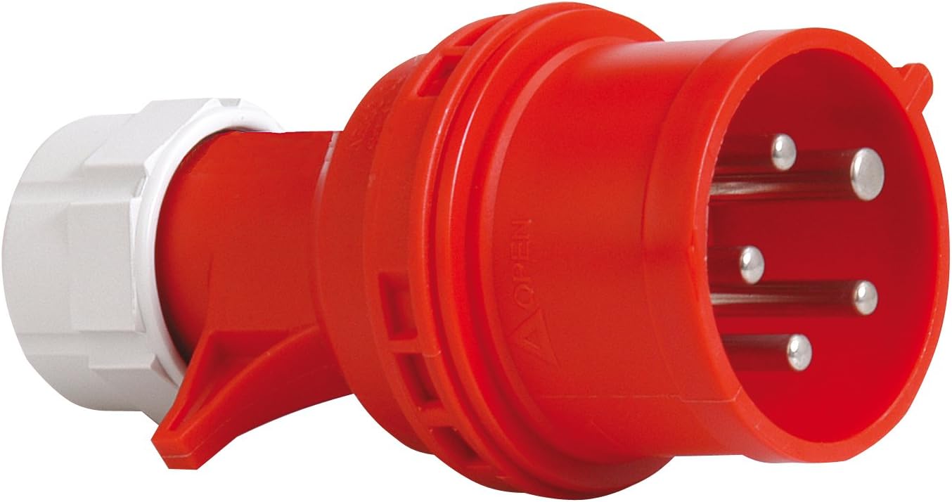 PCE 40829L Prise CEE avec changement de phase 16 A Rouge (Import ...
