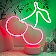HOHOSIGN Cherry Neon Sign Lights LED Lamp Cherry Decor Birthday Party ...