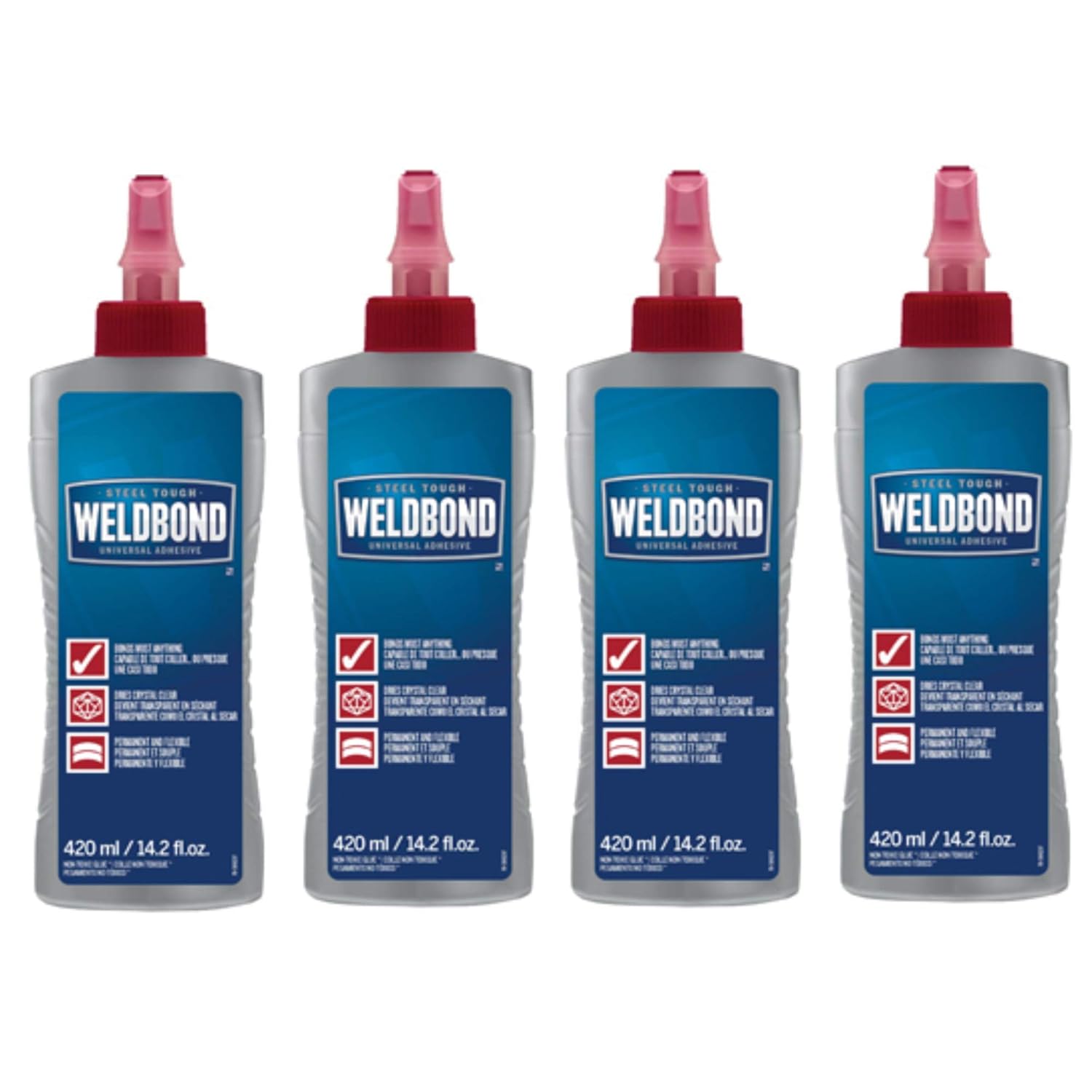 Weldbond 8-50420 Multi-Purpose Adhesive Glue, 4-Pack: Amazon.com ...