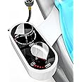 Clear Rear Bidet Attachment for Toilet - Self-Cleaning Dual Nozzle ...