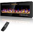 Amazon.com: ALPACA 50" Slim Electric Fireplace Recessed and Wall ...
