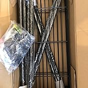 AmazonBasics 5-Shelf Shelving Unit on 4'' Casters, Black: Amazon.co.uk ...