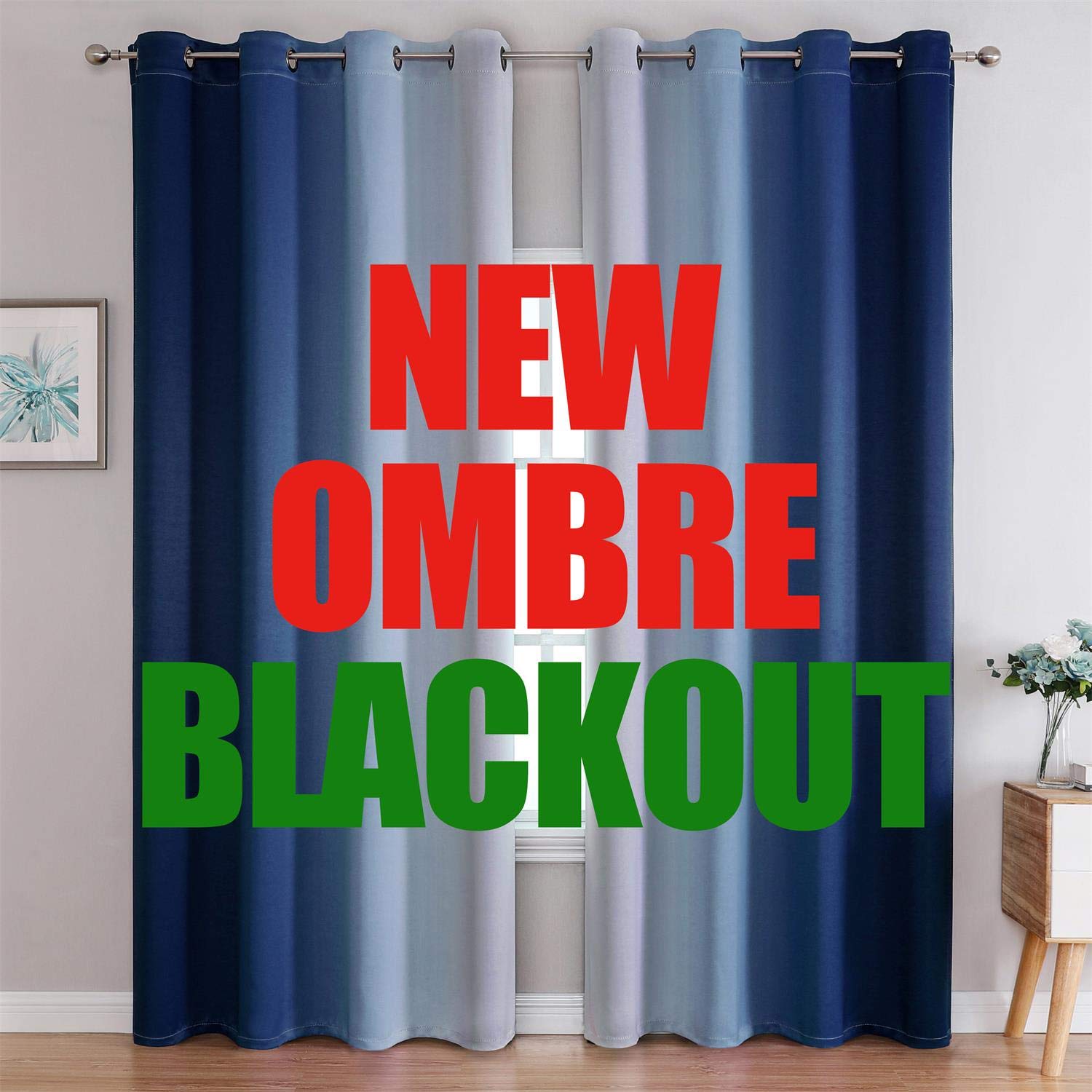 G2000 Blackout Curtains & Drapes for Bedroom Living Room 84 Inches Long ...