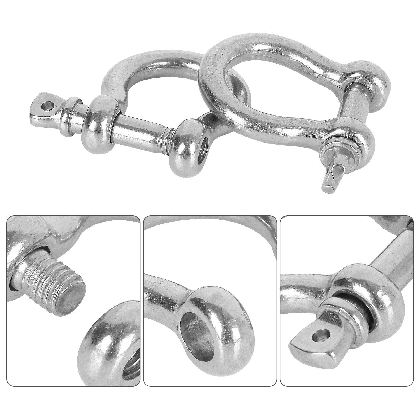 Mua YOUNTHYE 20 PCS Stainless Steel M6 Screw Shackle 1/4 Inch Chain ...