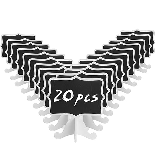 Mini Chalkboard Signs - Set of 20 Small Decorative Wooden Blackboards ...