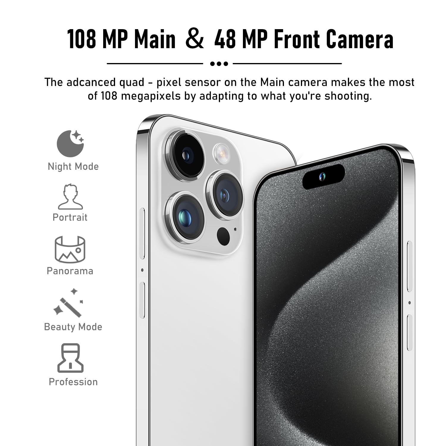 I15 PROMAX Unlocked android Phone 2023 Android 13 cell phone with ...