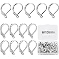 Amazon.com: MICROAMOY 100Pcs Silver Filled Leverback Earwires French ...