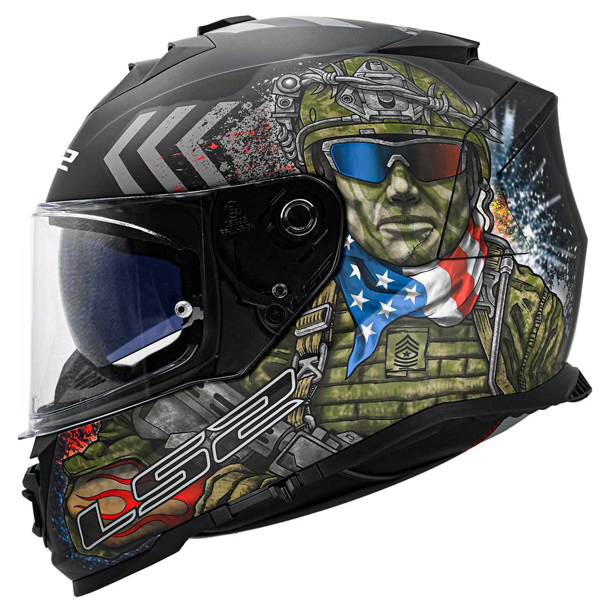 Mua LS2 Helmets Assault Full Face Motorcycle Helmet W/SunShield trên ...