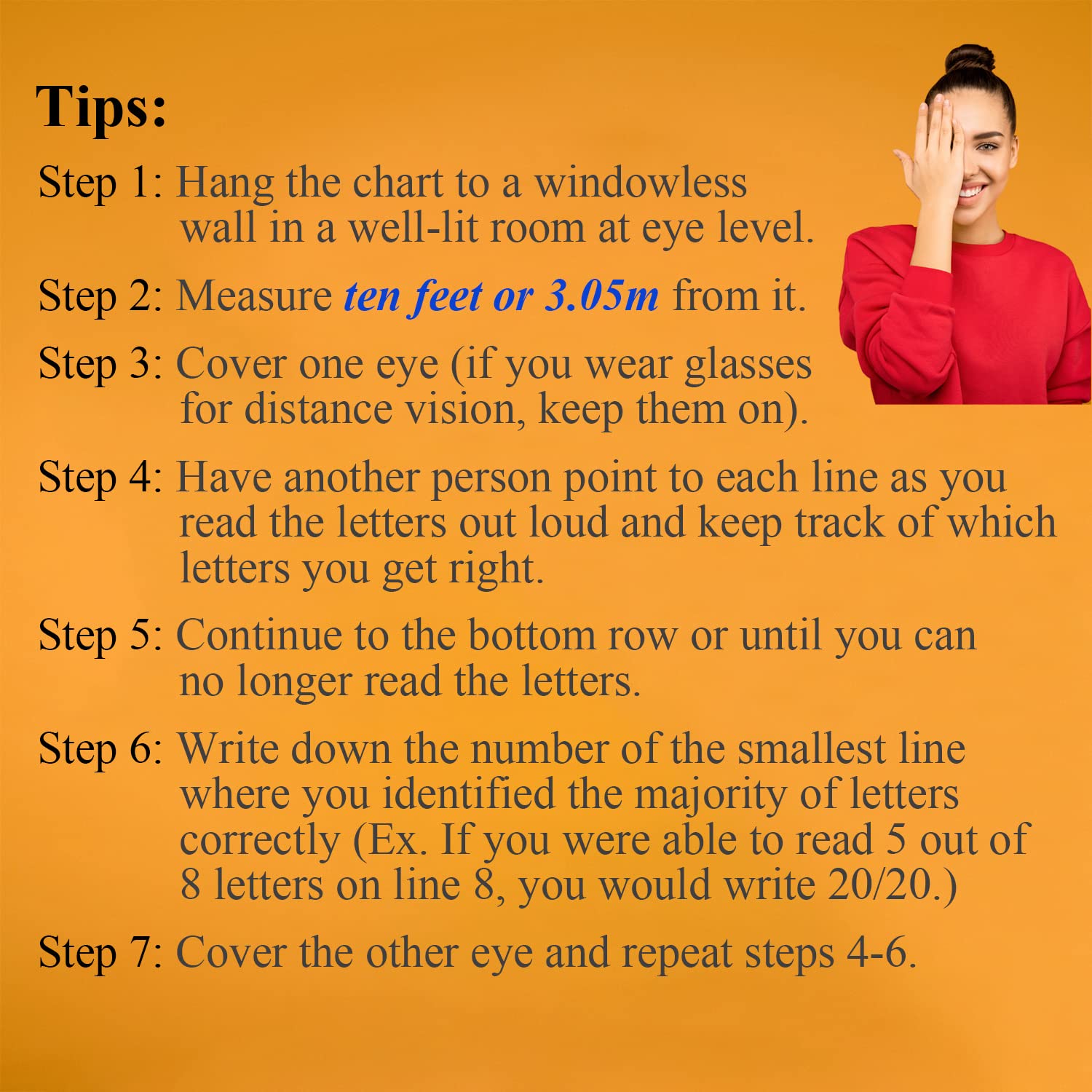 Mua Exquisite Vintage-Inspired Aluminum Snellen Visual Acuity Chart ...