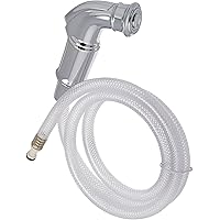 Amazon.com: Moen 136103C Spray Head and Hose Assembly, Chrome , Black ...
