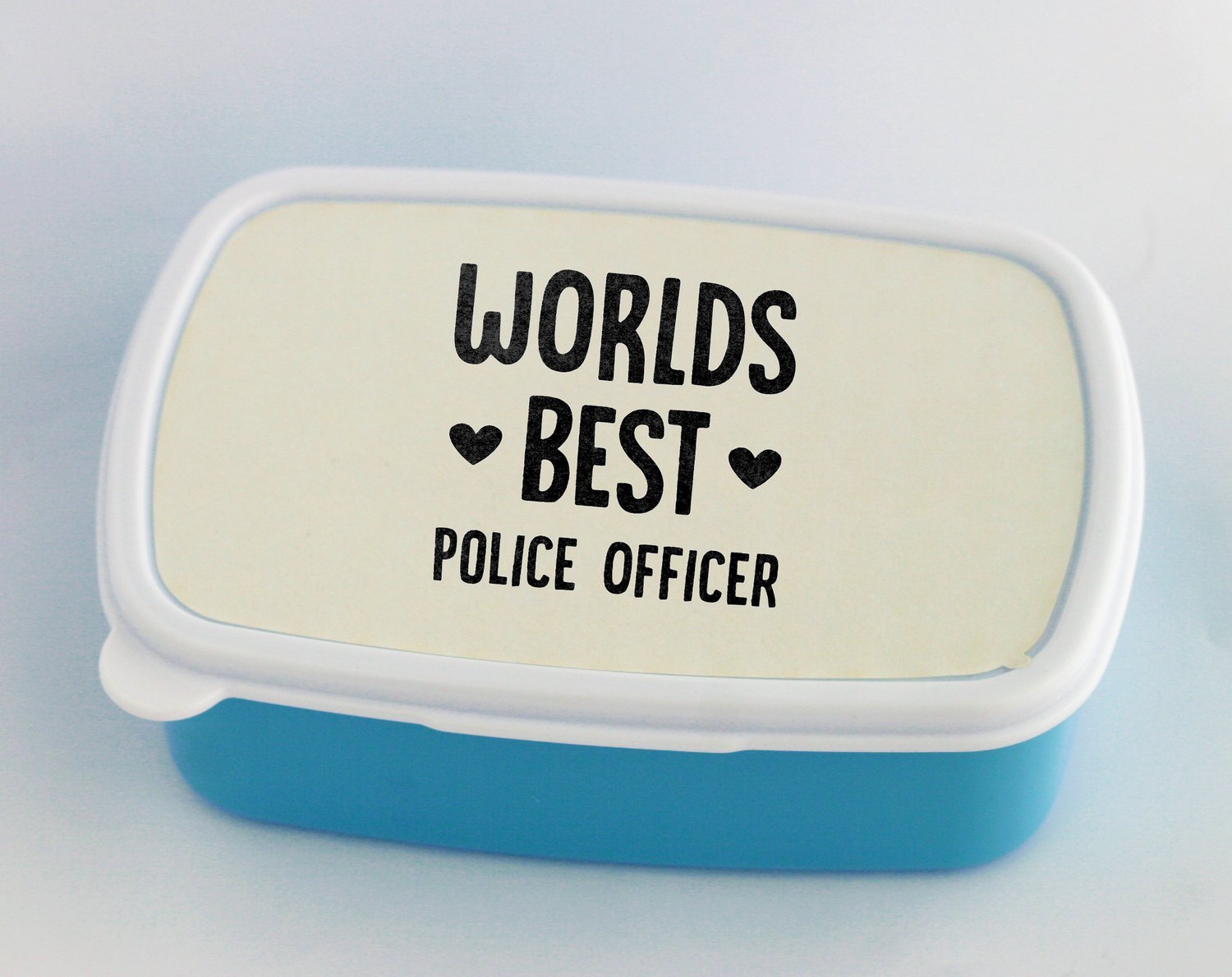 World's best Police Officer blue Lunch Box: Amazon.co.uk: Kitchen & Home