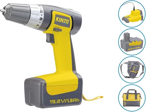 Kinzo 19.2v Cordless Drill / Screwdriver Kit 44P1200EP: Amazon.co.uk ...