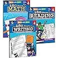 180 Days of Practice for 4th Grade (Set of 3), Assorted Fourth Grade ...