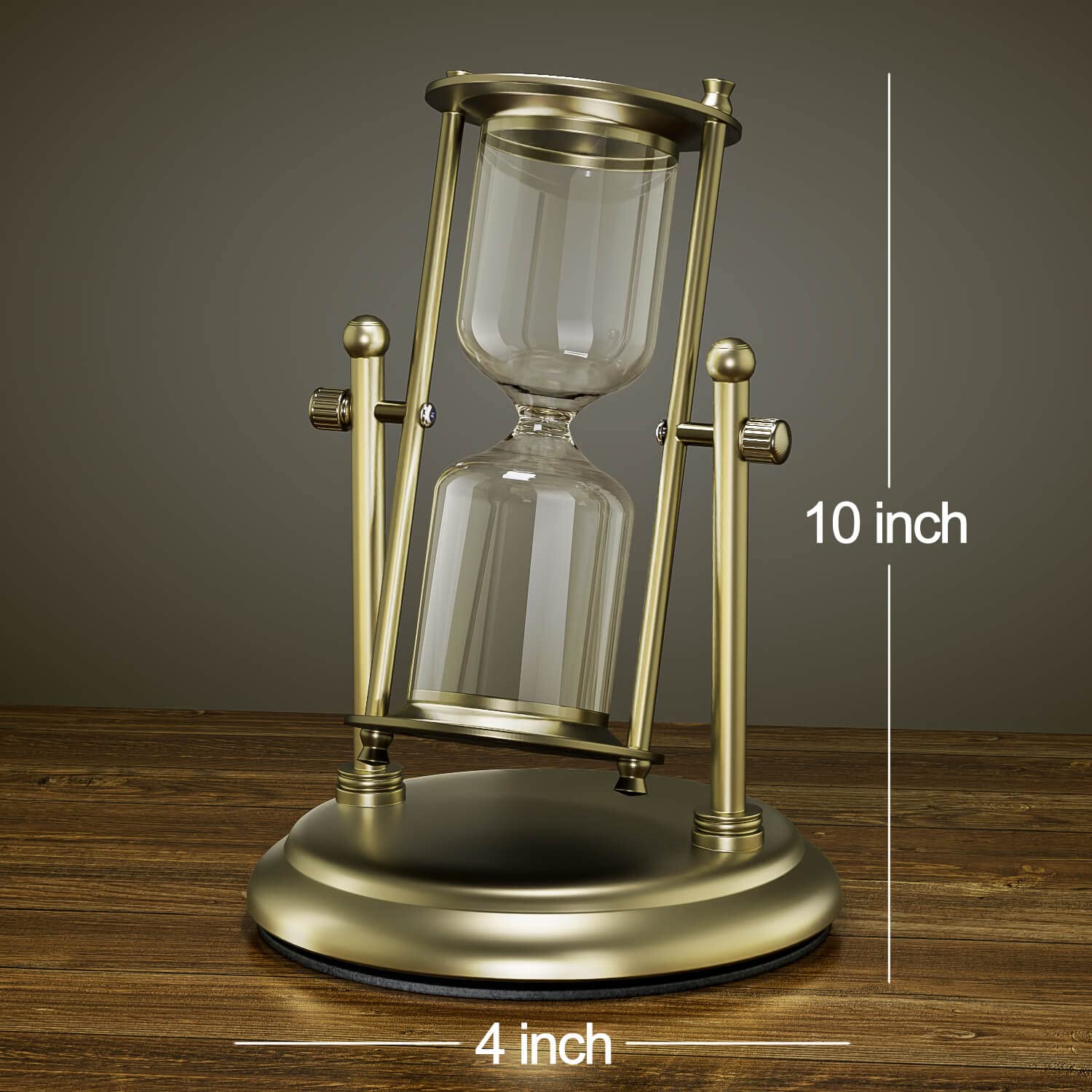 Mua SuLiao Empty Hourglass, Brass 360 Rotating DIY Sand Timer for ...
