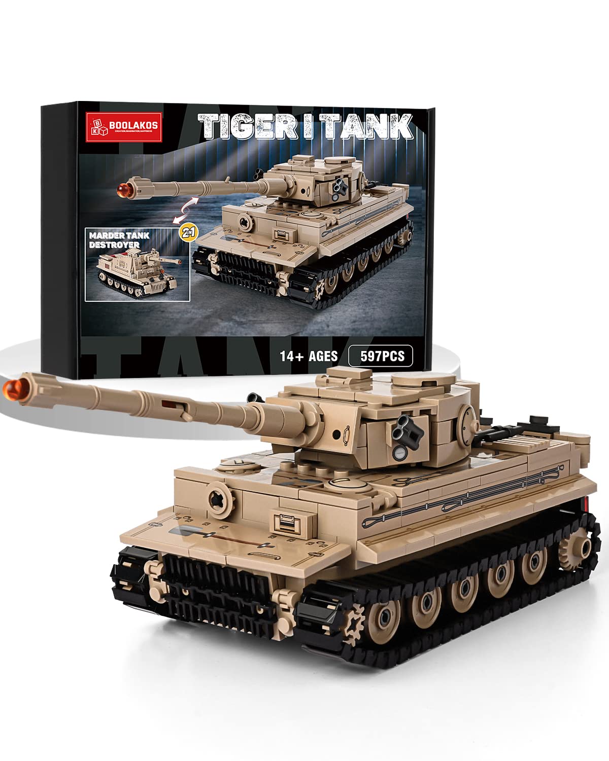 Mua BOOLAKOS Tiger I Heavy Tank Building Blocks Sets, Military WW2 ...