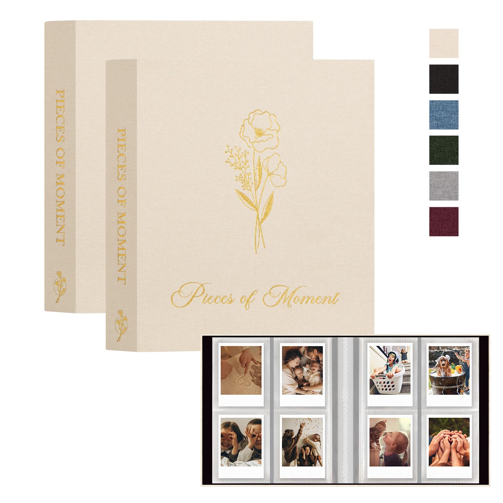 Lanpn Aesthetic Polaroid Photo Album Book 2 Pack, Mini 208 Pockets 2x3 ...