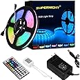 Amazon.com: SUPERNIGHT LED Strip Lights, RGB Color Changing 16.4Ft SMD5050 LEDs Flexible Light ...