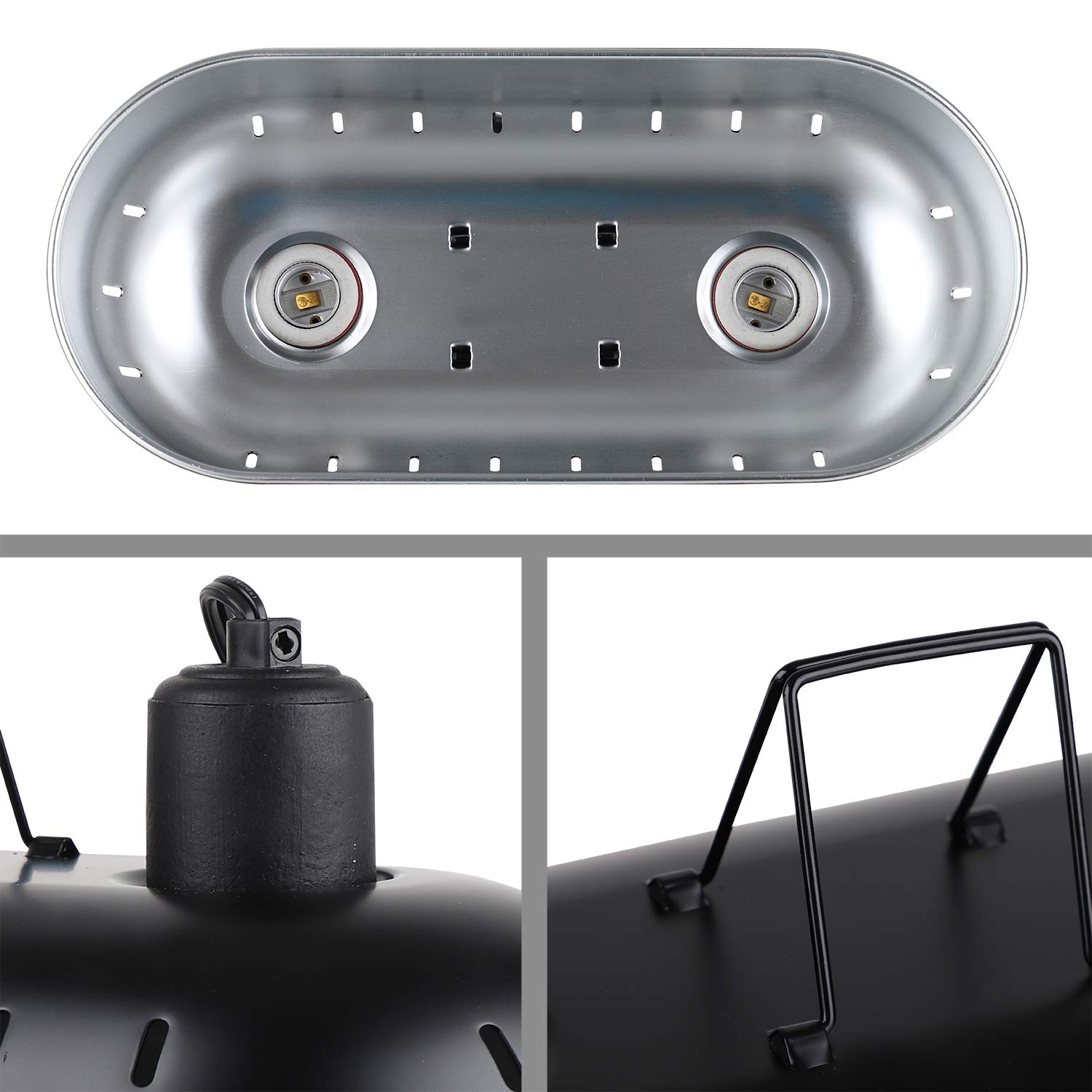 Mua DXOPHIEX 15inch Dual Reptile Light Fixture, Max 150W Dual Reptile ...