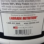 Buy Labrada 100% Whey Protein (26g Protein, 0g Sugar, Whey Protein ...