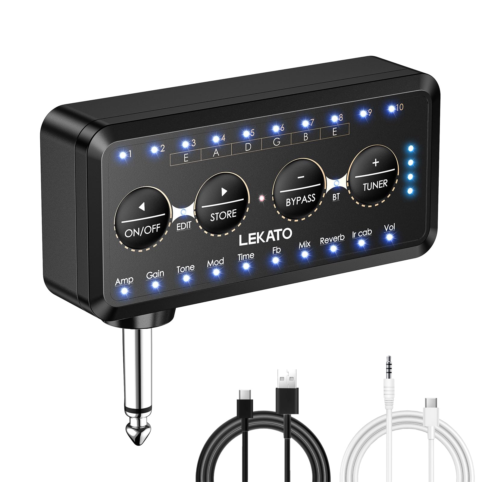 Mua LEKATO Micro Guitar Headphone Amp Headphone Amplifier with Multi ...