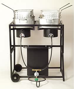 Amazon.com: King Kooker KKDFF30T 30-Inch Dual-Burner Outdoor Propane ...