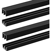 Amazon.com: 2 Set 4ft Plastic Sliding Door Track Set for 3/4" Thick ...