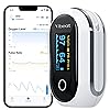 Vibeat Rechargeable Oxygen Meter Finger Pulse Oximeter, Bluetooth ...