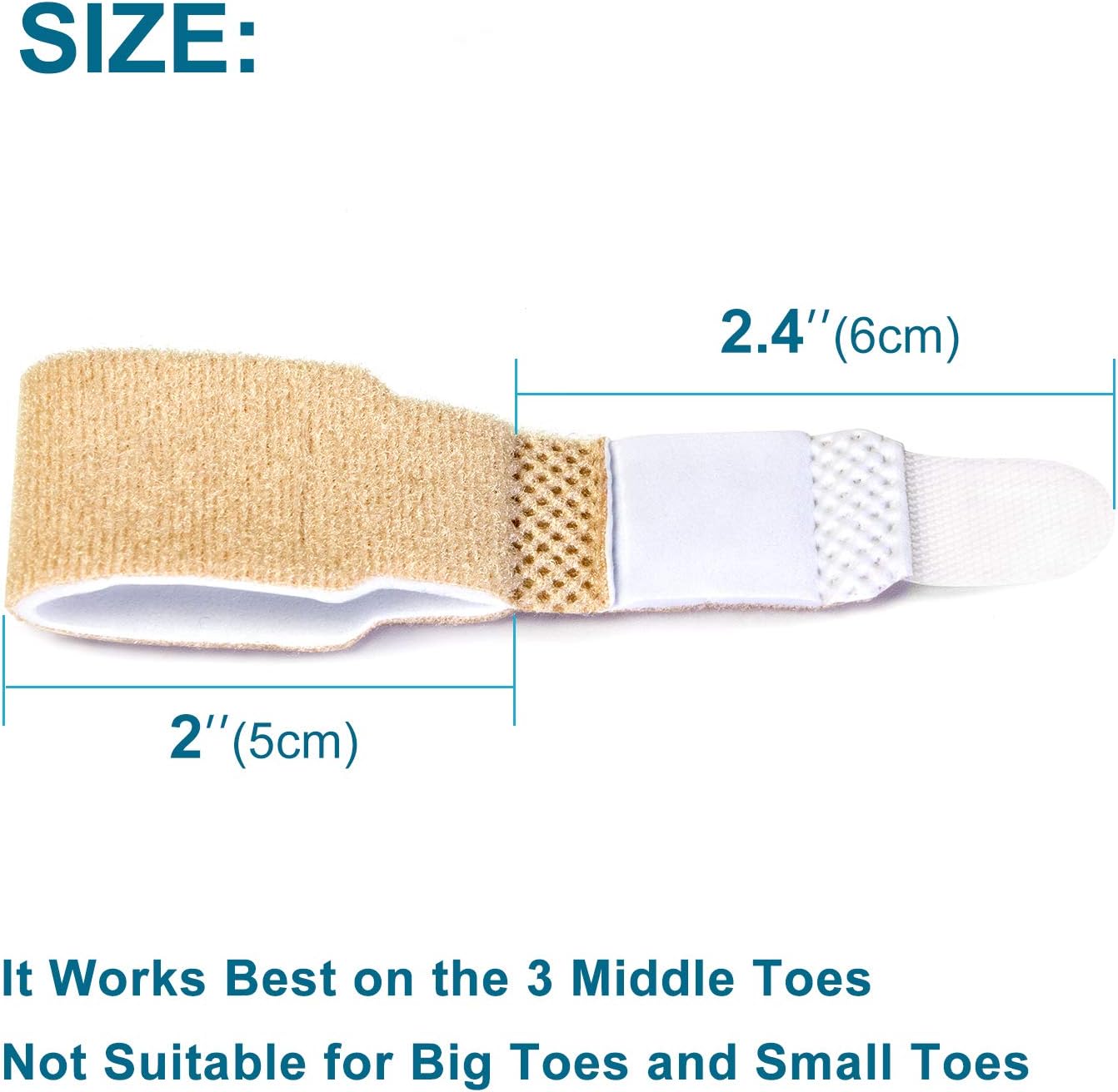 Bukihome Toe Bandage for Separating Curled Toes, Protecting Curved Toes ...