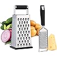 Amazon.com: 2 Pack, Cheese Box Grater & Handheld Cheese Grater Set ...