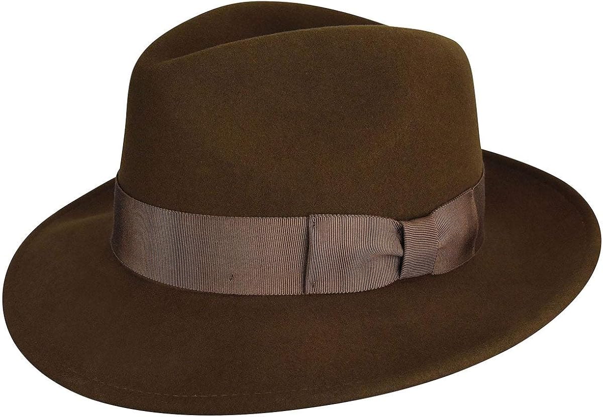 Country Gentleman 100% Wool Frederick Wide Brim Fedora Hat at Amazon ...