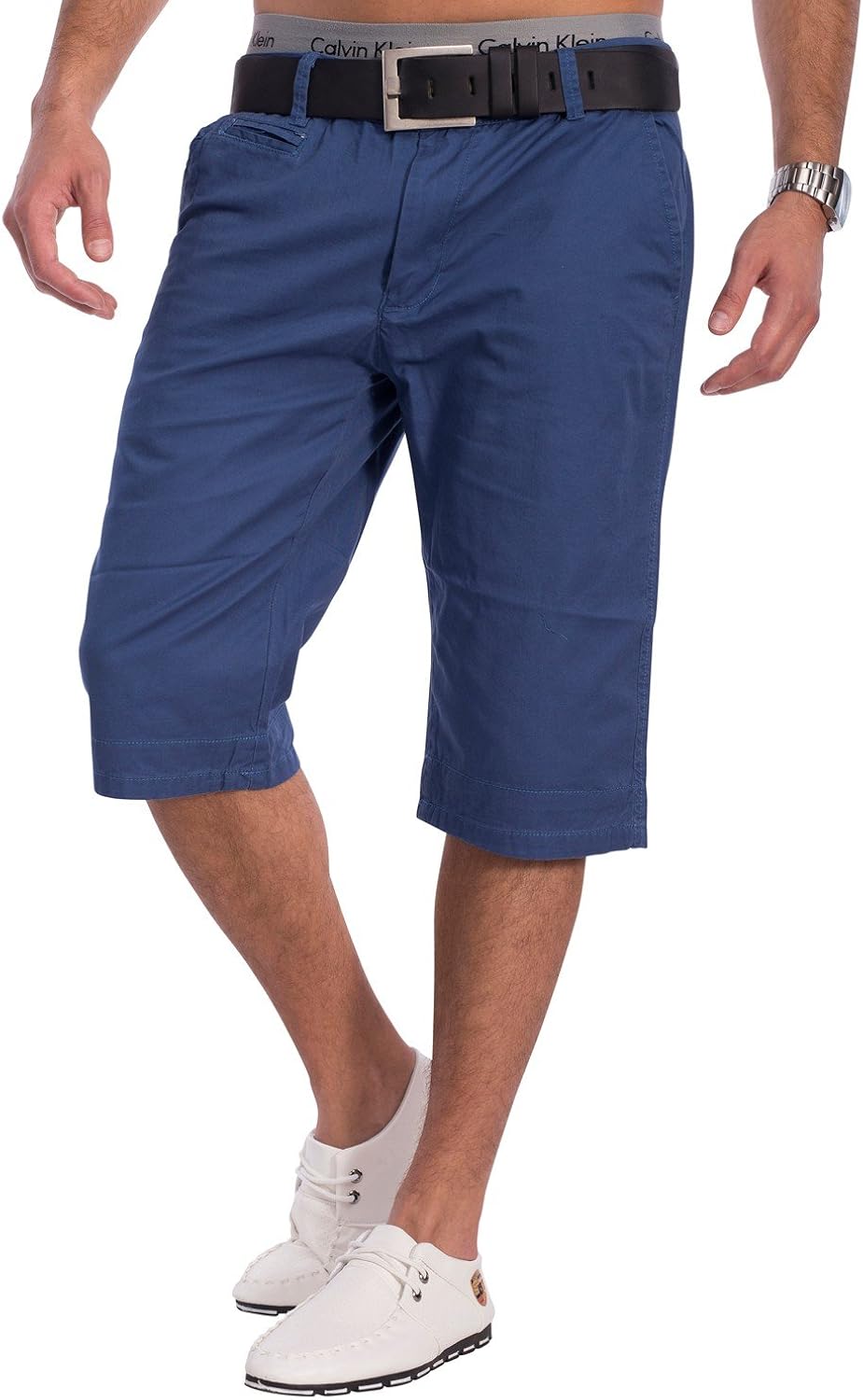 Men's Bermuda Shorts Summer Chino Walkshort Quality Cotton: Amazon.co ...