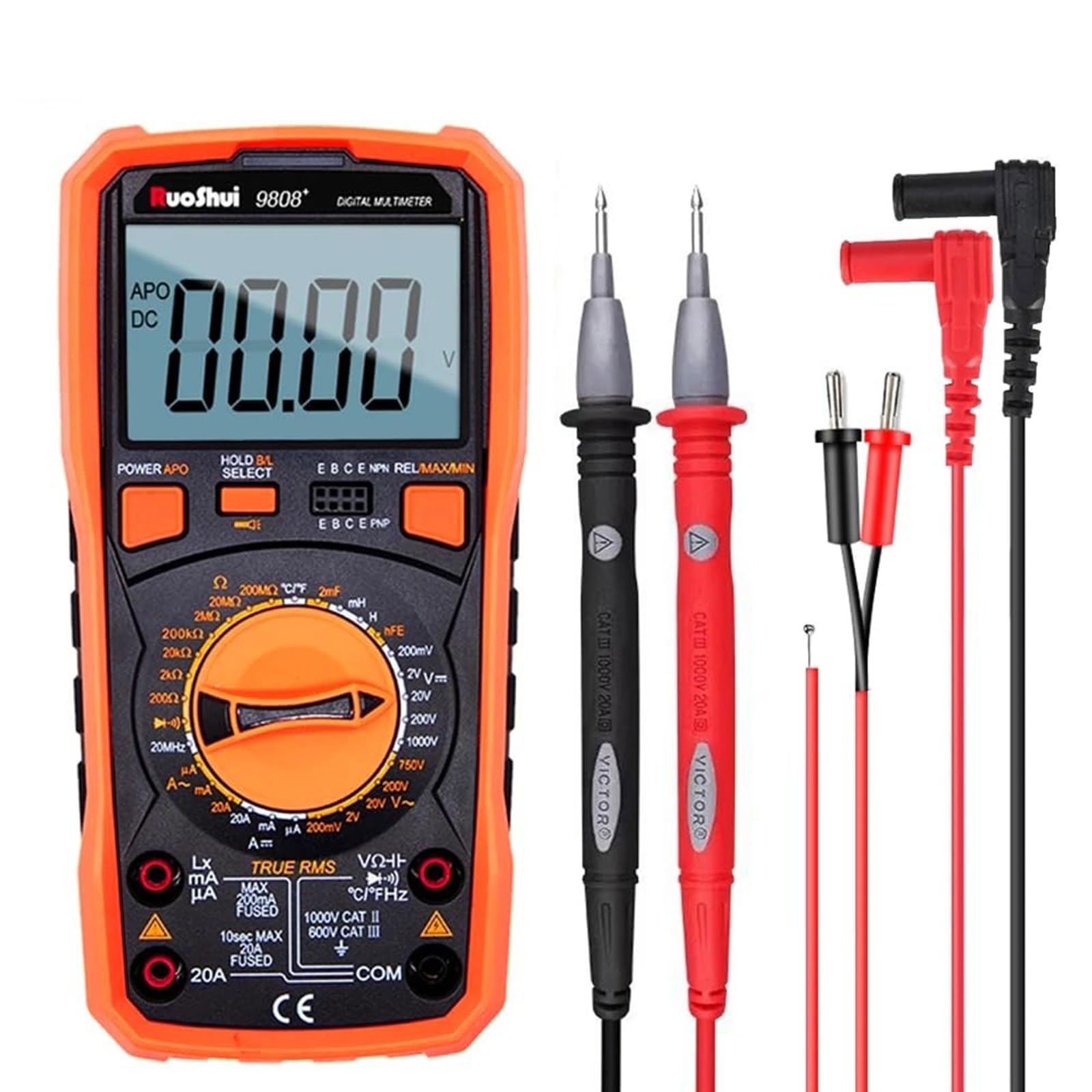 Mua 9808+ Digital Capacitor Meter Multimeter 2000uF Capacitance ...
