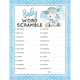 Amazon.com: 30 Pink Elephant Baby Word Scramble Baby Shower Game and ...