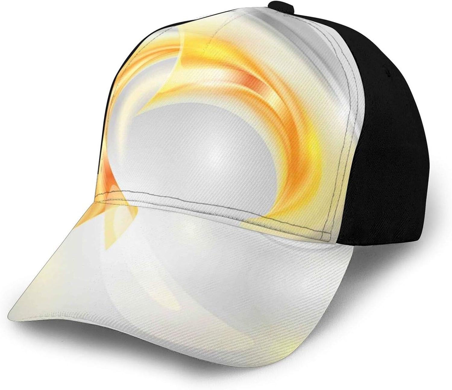 Baseball Cap Hat for Men & Women,Abstract Modern Futuristic Wavy Image ...