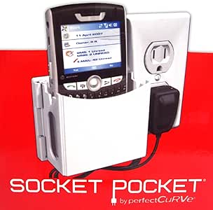 Amazon.com: Duplex Socket Pocket (White) (4.5"H x 7"W x .5"D): Home ...